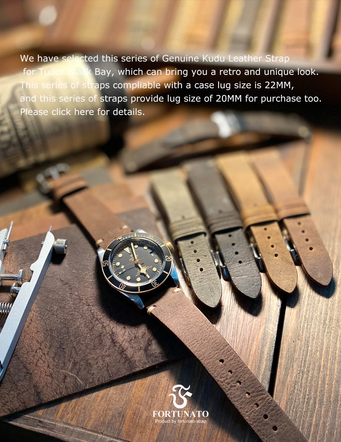 Vintage Leather Dial Watch and Italian Vegetable Leather Strap